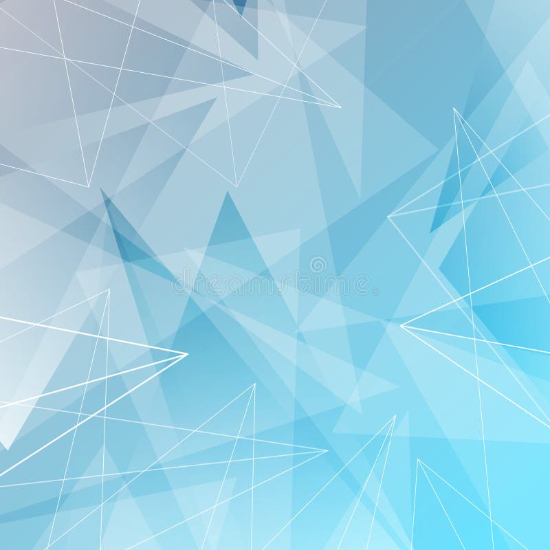 Abstract Triangles and Lines Blue Background Stock Vector ...