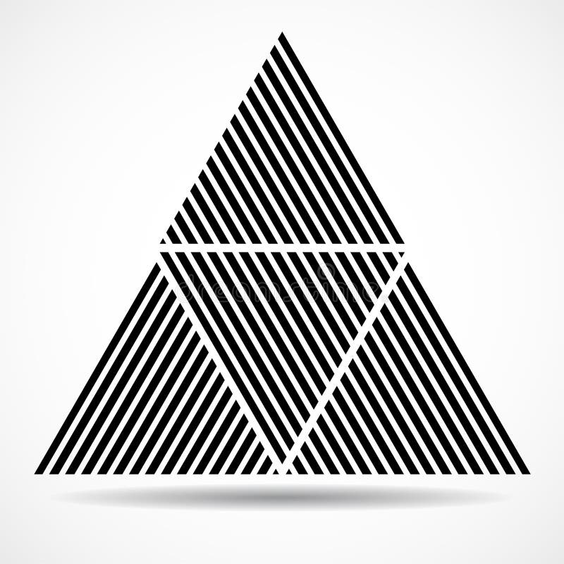 Abstract Triangles of Lines, Geometric Shapes Stock Vector ...