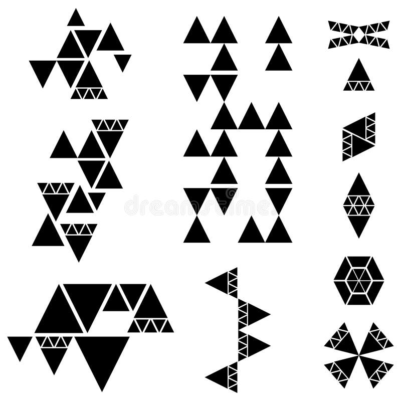 Abstract triangles stock illustration. Illustration of isolated - 92377699
