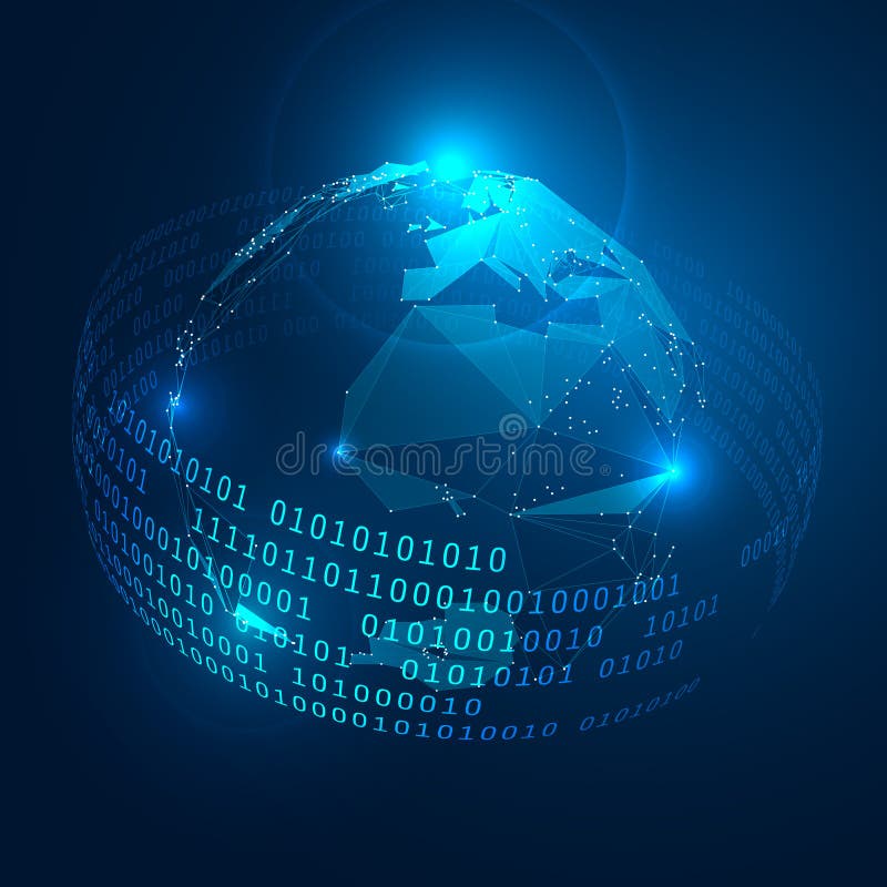 Binary ring stock illustration. Illustration of coding - 4418884