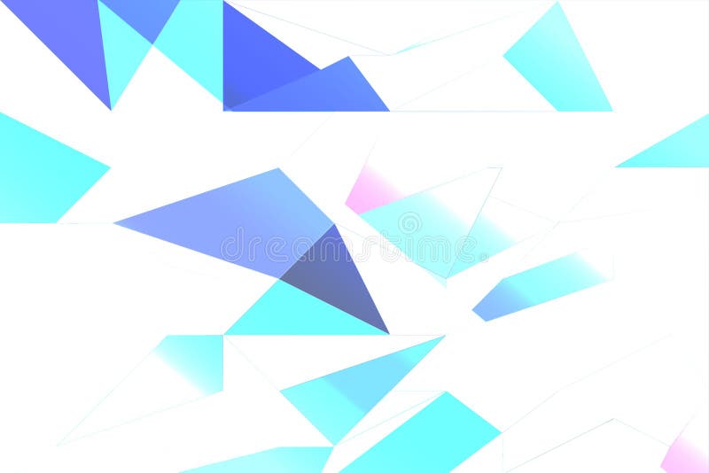 Abstract Triangles Polygonal Design on White Background Stock ...