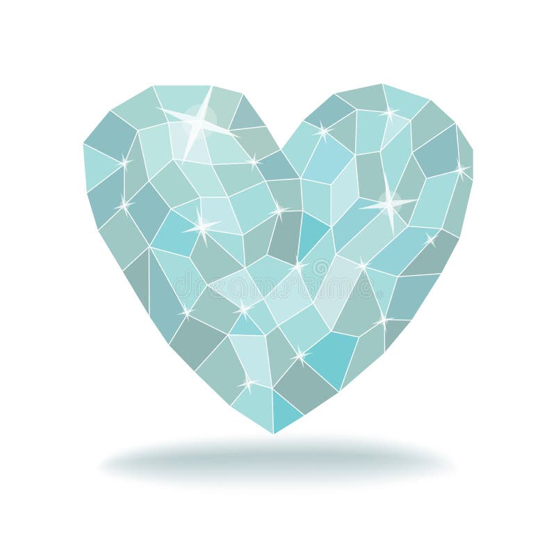 Ice heart stock illustration. Illustration of transparent - 17925318