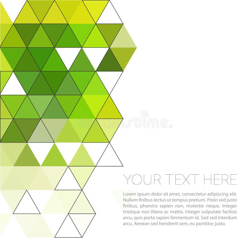 Abstract Triangles Poster. Vector Illustration. Brochure Design Stock ...