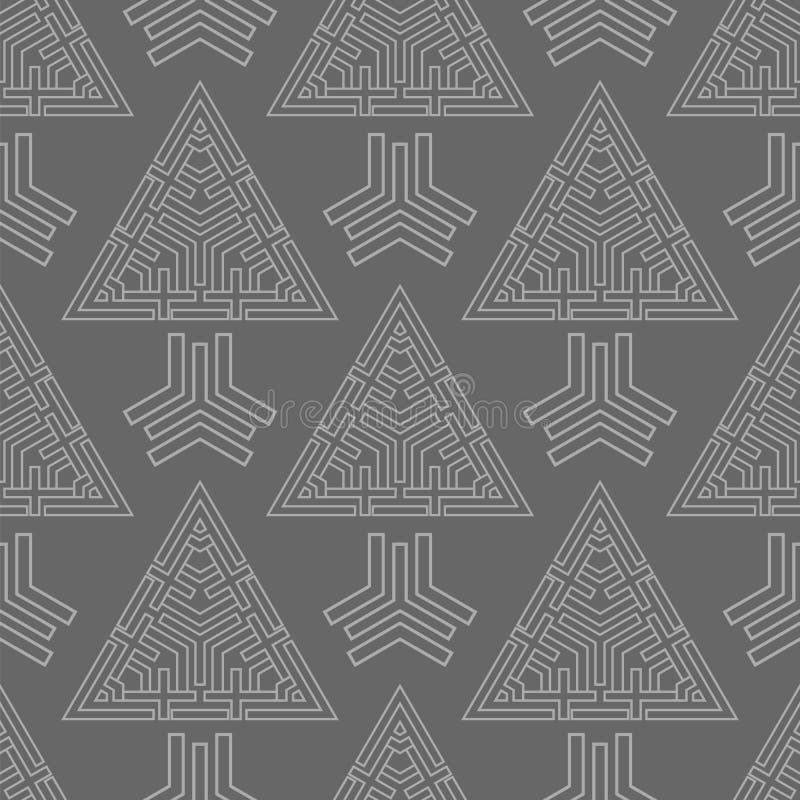 Abstract Triangles Seamless Pattern Stock Vector - Illustration of ...