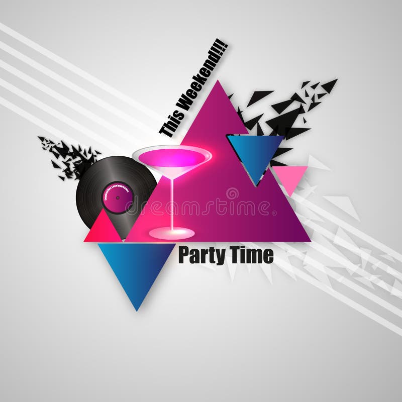 Abstract Triangles Text Box Design Vector Stock Vector - Illustration ...