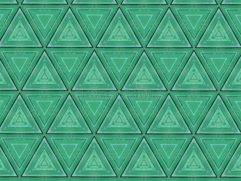 Abstract Triangles Textured Green Pattern Stock Illustration ...