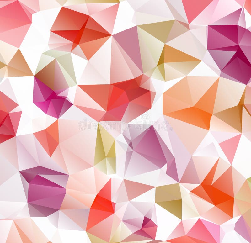 Abstract Triangular Background Texture, Low Poly Style Full Colo Stock ...
