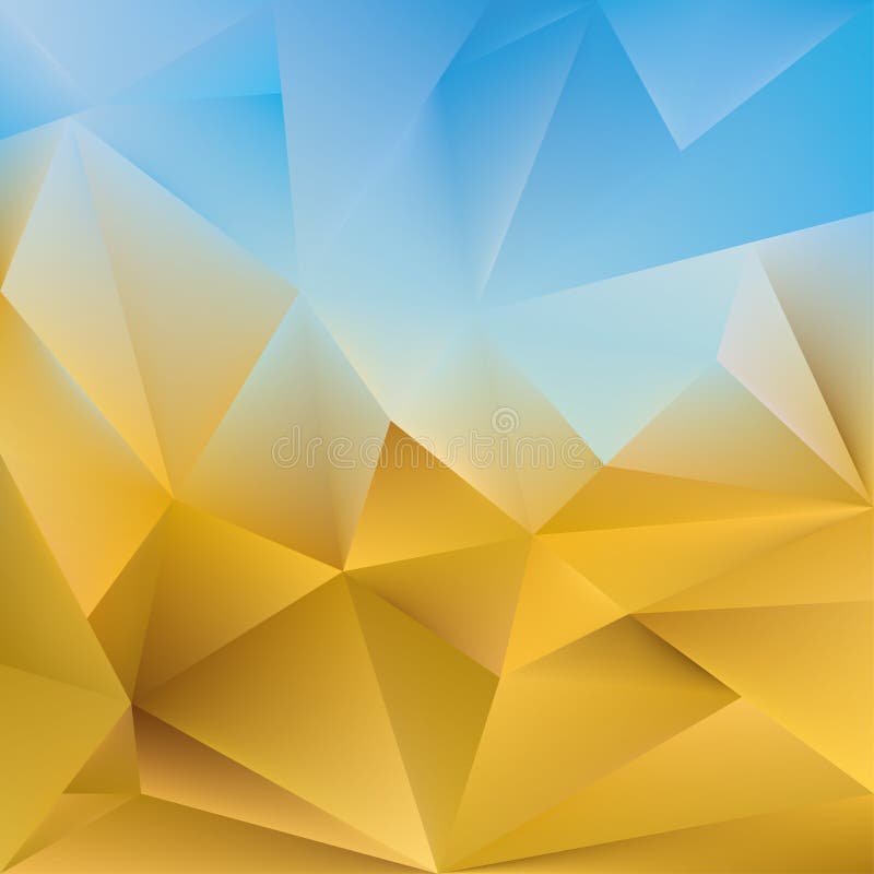 Abstract Triangular Vector Background Blue Color Stock Vector - Illustration of graphic ...