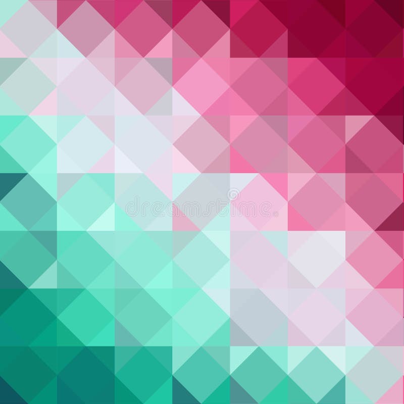 Abstract Triangular Color Background. Pink and Green Colors. Eps 10 ...