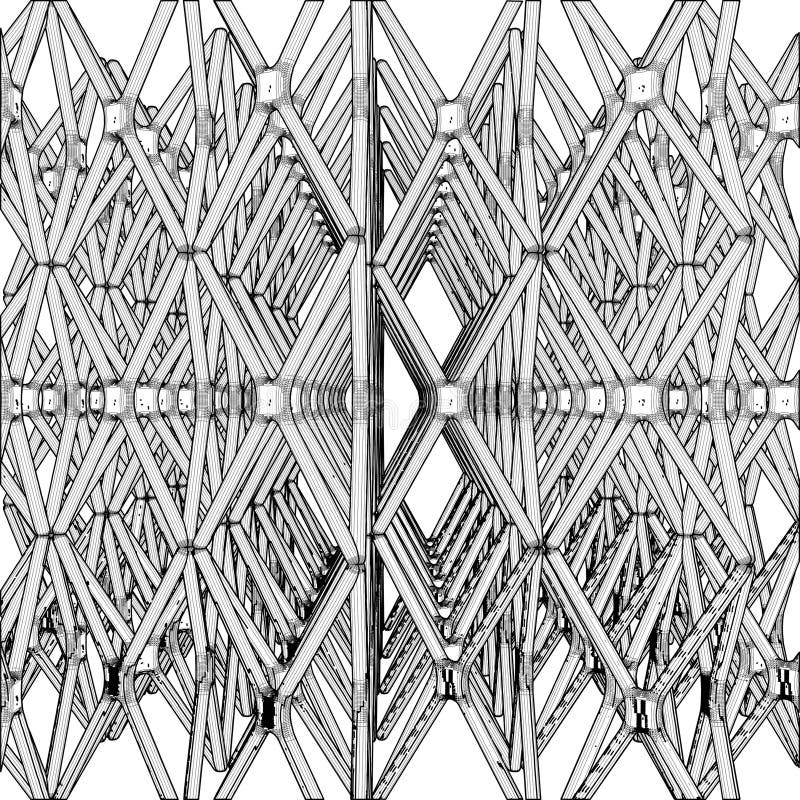 Abstract Triangular Construction Structure Vector A Vector