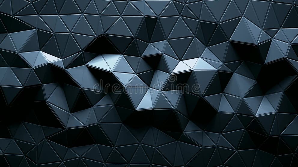 Abstract Triangular Crystalline Background Animation. Stock ...