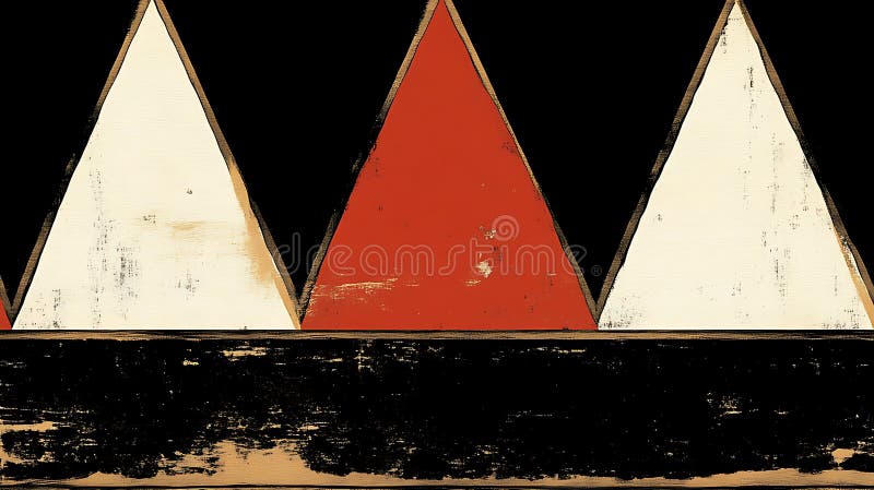 Abstract Triangular Geometric Art Piece Stock Image - Image of ...