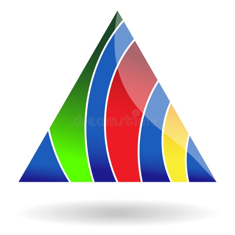 Abstract triangular icon stock vector. Illustration of computer - 35525879