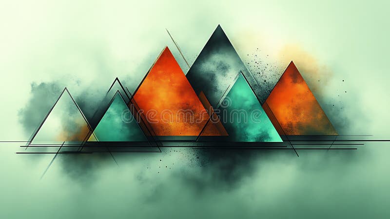 Abstract Grey Textured Geometric Mountain Range Stock Photos - Free ...