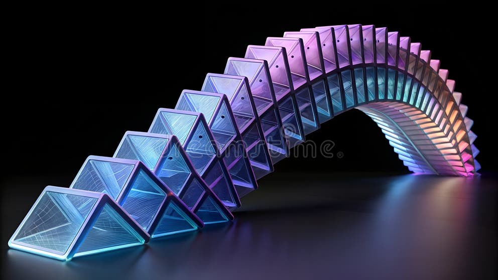 Neon Arch Network Structure Stock Illustrations – 35 Neon Arch Network ...