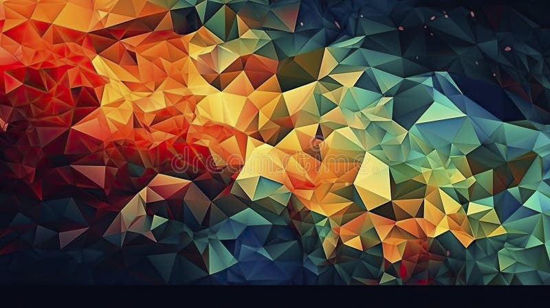 Abstract Triangulated Background for Web Design. Stock Illustration ...