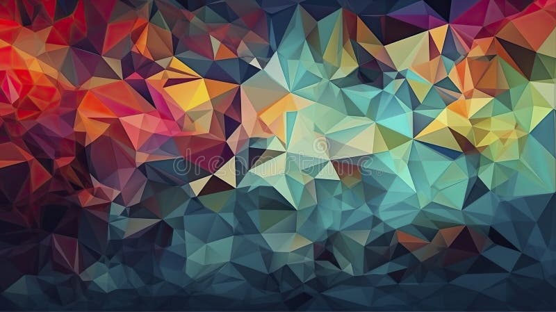 Abstract Triangulated Background for Web Design. Stock Illustration ...