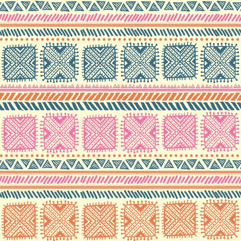 Abstract tribal pattern stock vector. Illustration of orange - 31155299