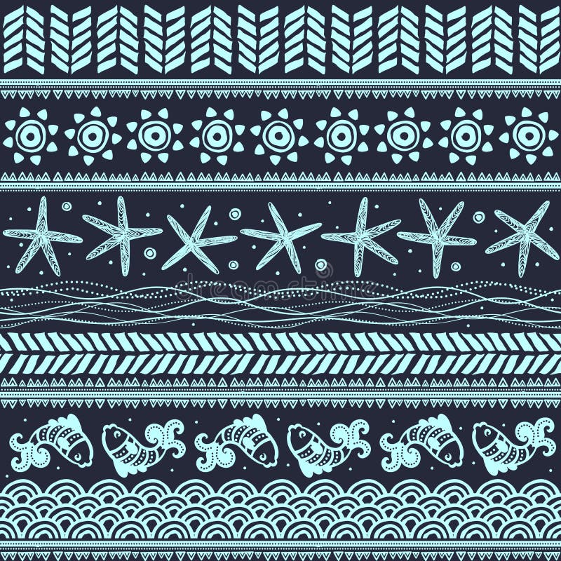 Abstract tribal pattern stock vector. Illustration of fabric - 31154482