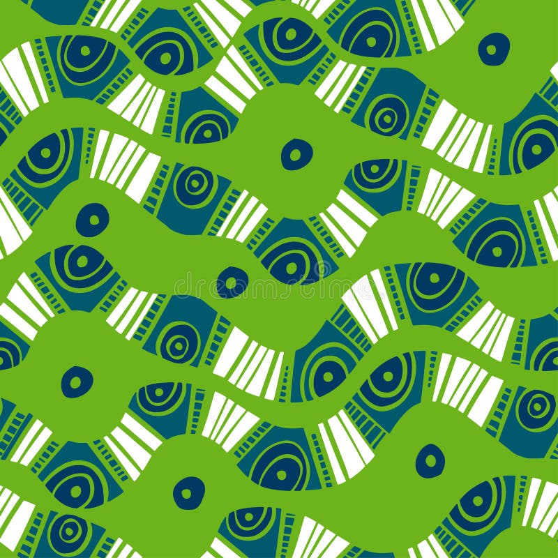 Abstract River Stones Blue Hseamless Pattern Stock Vector ...