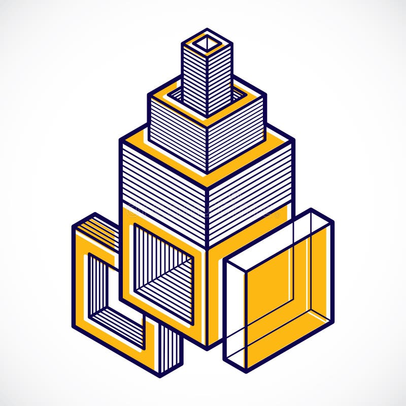 Abstract Trigonometric Construction, Vector Dimensional Design T Stock ...