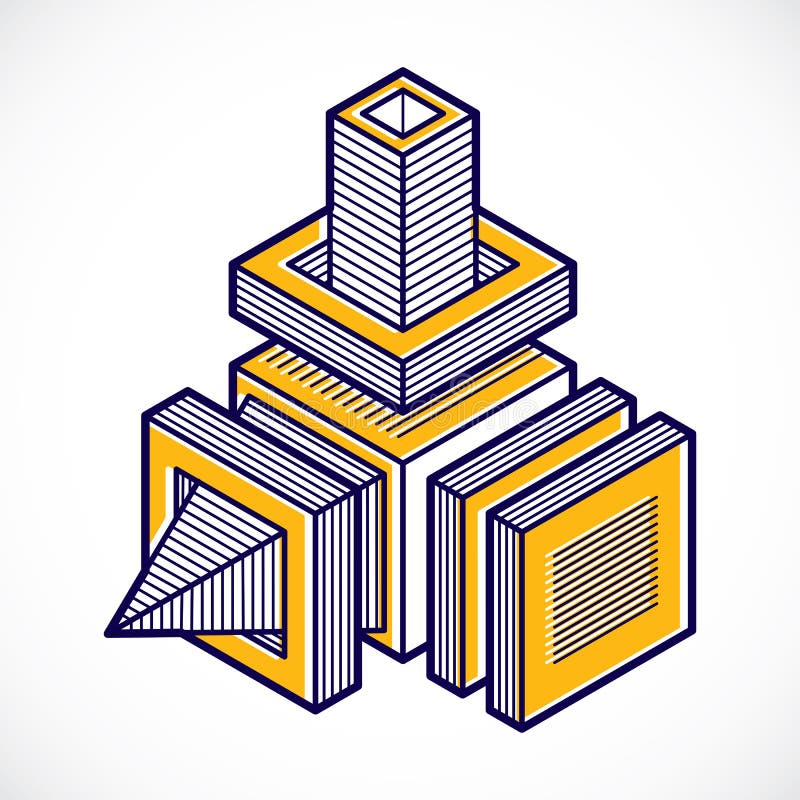 Abstract Trigonometric Construction, Vector Dimensional Design T Stock ...