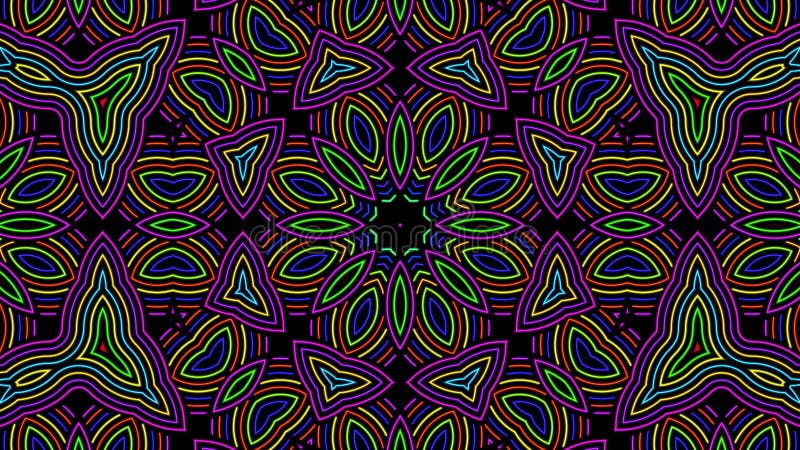 Abstract Trippy Background with Psychedelic Patterns, Acid Colors and ...