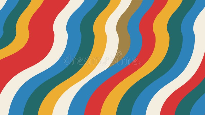 Abstract Trippy Lines Pattern. Cool Groovy Retro Texture Stock ...