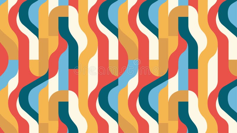 Abstract Trippy Lines Pattern. Cool Groovy Retro Texture Stock ...