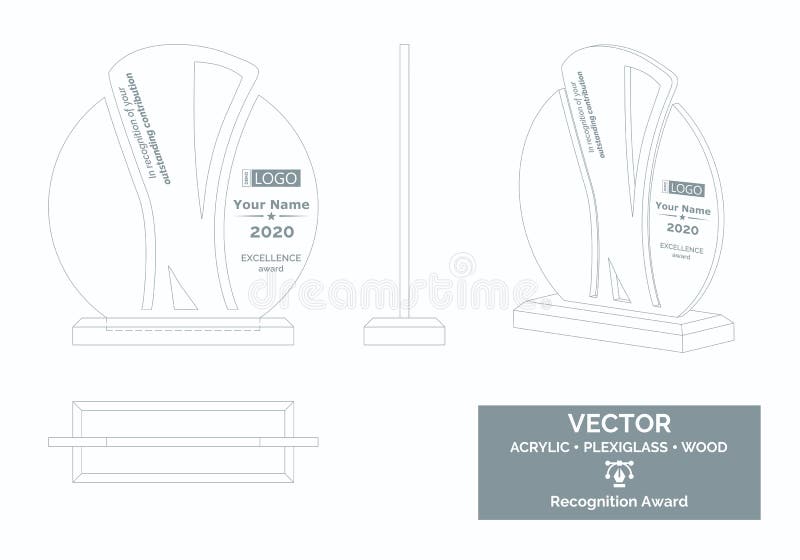 Abstract Trophy Vector Template, Business Trophy Distinction Award ...