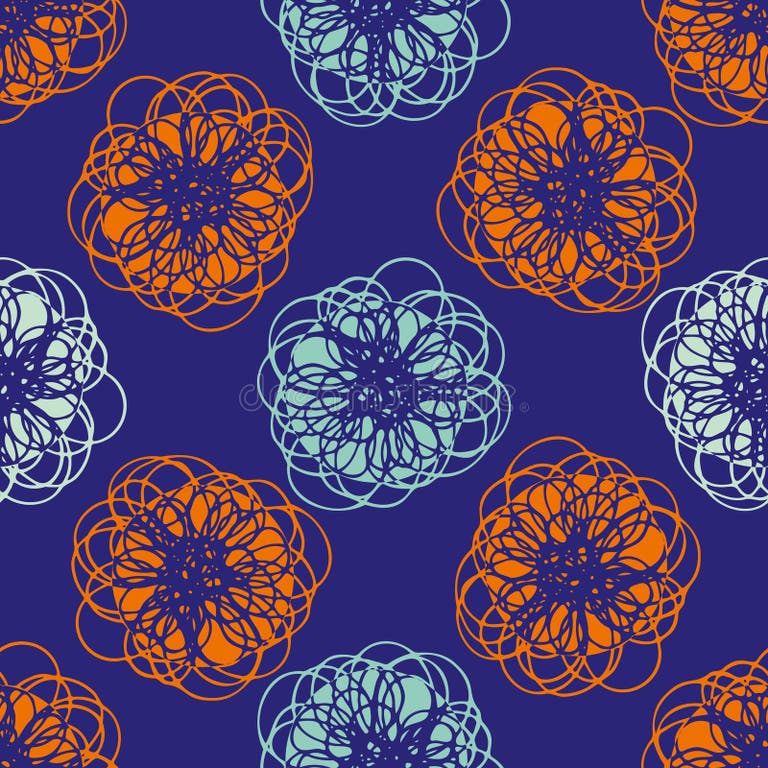Abstract Tropical Flower Vector Seamless Pattern Background. Modern ...