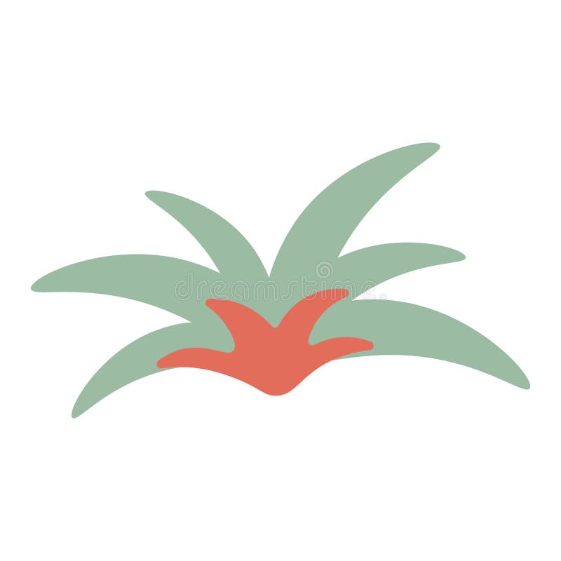 Abstract Tropical Grass Patch. Vector Stock Vector - Illustration of ...