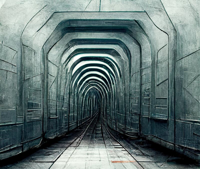 Abstract Tunnel Background. Architecture Art, Design Abstract ...