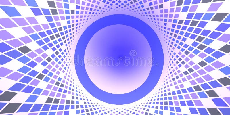 Abstract Tunnel, the Black Hole. Curvature of Surface. Curved Lines ...