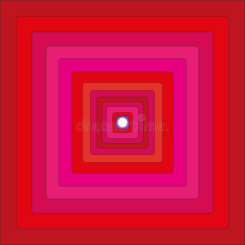 Abstract tunnel Illusion. stock vector. Illustration of abstract - 47858955