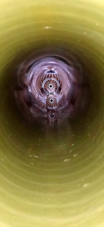 Abstract Tunnel Reflection a Surreal Perspective Stock Photo - Image of ...