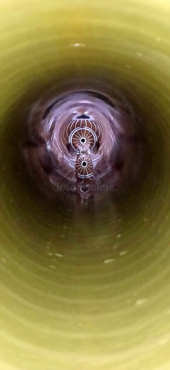 Abstract Tunnel Reflection a Surreal Perspective Stock Photo - Image of ...