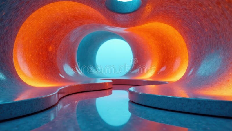 Smooth Organic Abstract Tunnel Interior Stock Illustrations – 418 ...