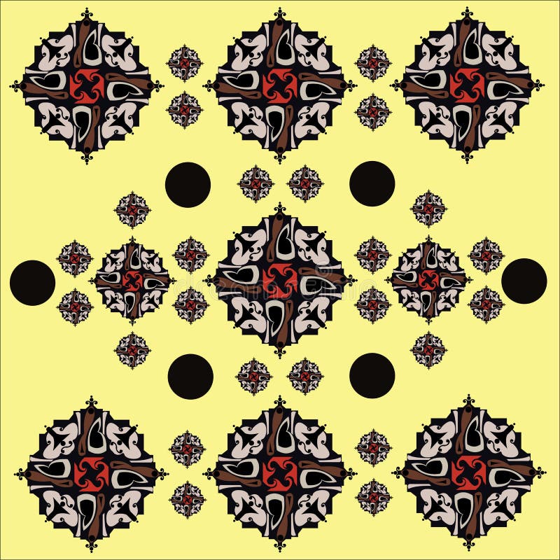 Abstract Turkish Illustration Pattern for Cloth , Fabric. Stock ...