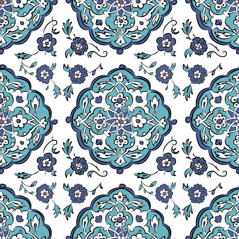 Abstract Turkish Pattern for Your Design Stock Vector - Illustration of ...
