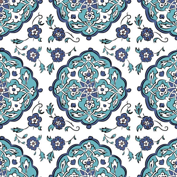 Abstract Turkish Pattern for Your Design Stock Vector - Illustration of ...