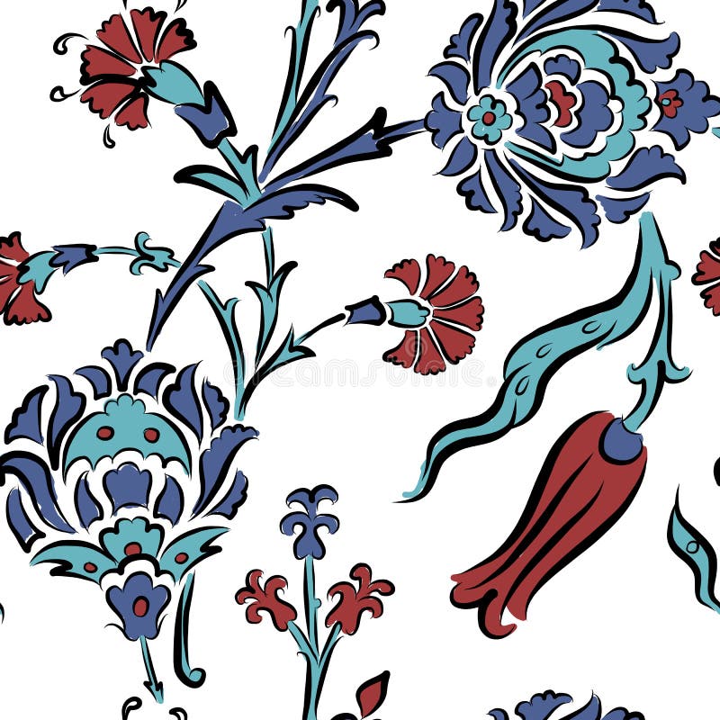 Abstract Turkish Pattern for Your Design Stock Vector - Illustration of ...