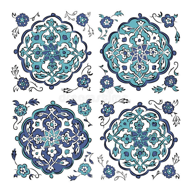Abstract Turkish Pattern for Your Design Stock Vector - Illustration of ...