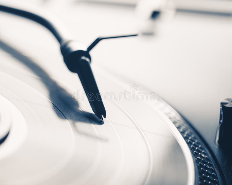 Abstract Turntable with Vinyl Record Stock Image - Image of music ...