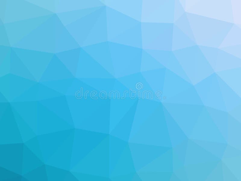 Abstract Turquoise Blue Gradient Low Polygon Shaped Background Stock ...
