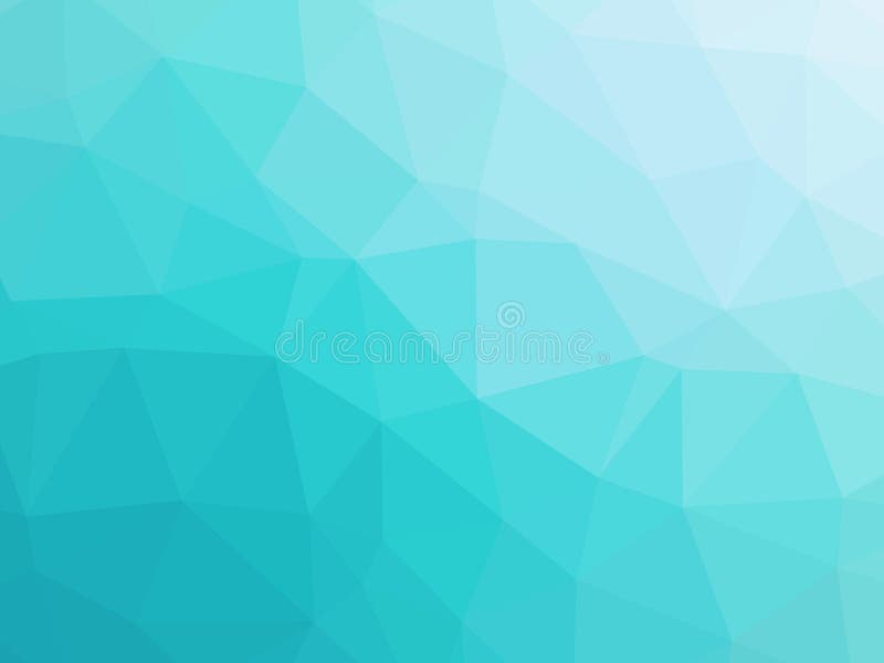 Abstract Turquoise Blue Gradient Low Polygon Shaped Background Stock ...