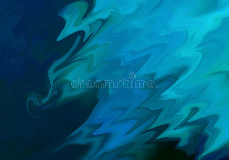 Abstract Turquoise Blue Liquid Marble Wavy Texture Background or ...