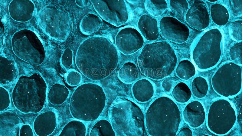 Abstract Turquoise Cellular Network Structure Royalty Free Image Stock ...