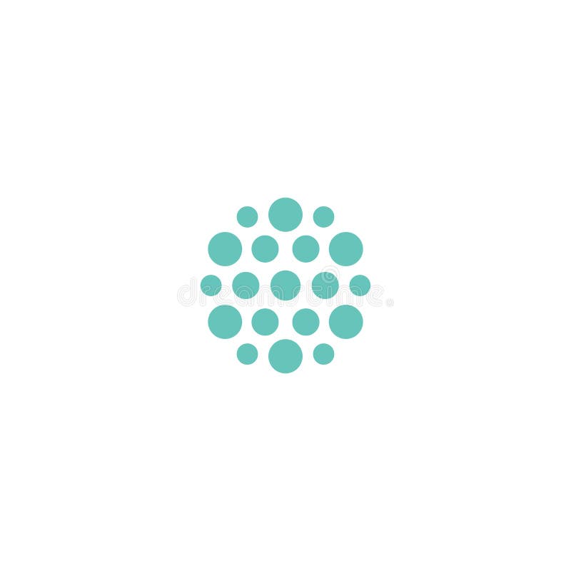Abstract Turquoise Flat Template Logo. New Technology Vector Symbol ...