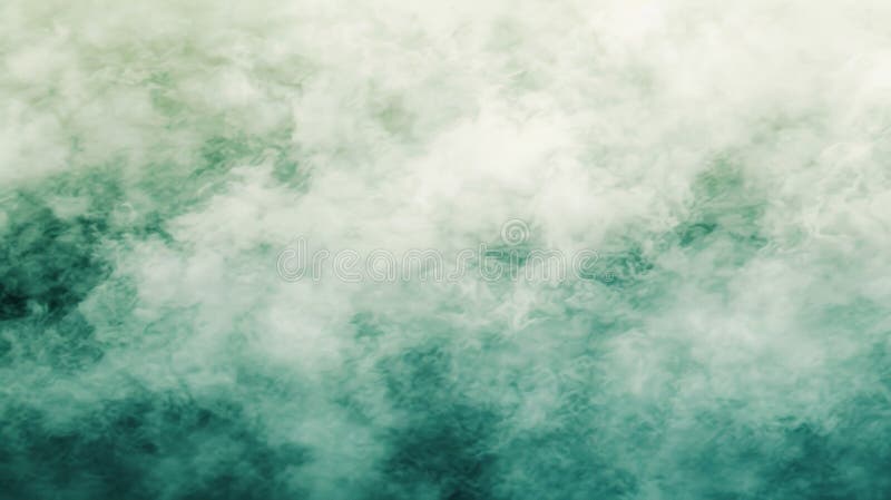 Abstract Turquoise Green Cloudscape Texture Background, Gradient Fog ...